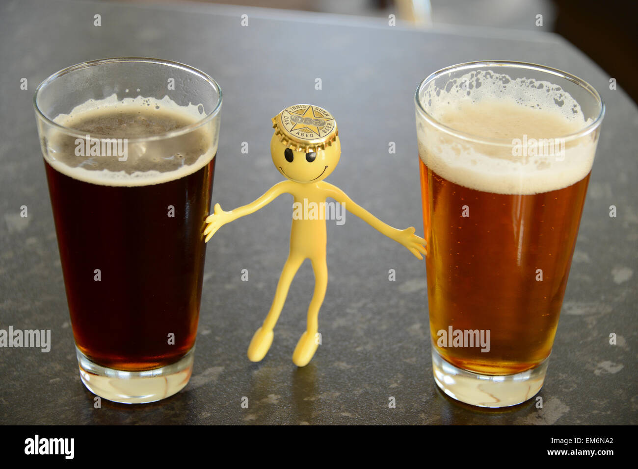 Yellow Smiley Man on holiday in the Outer Hebrides - Here he's deciding ...