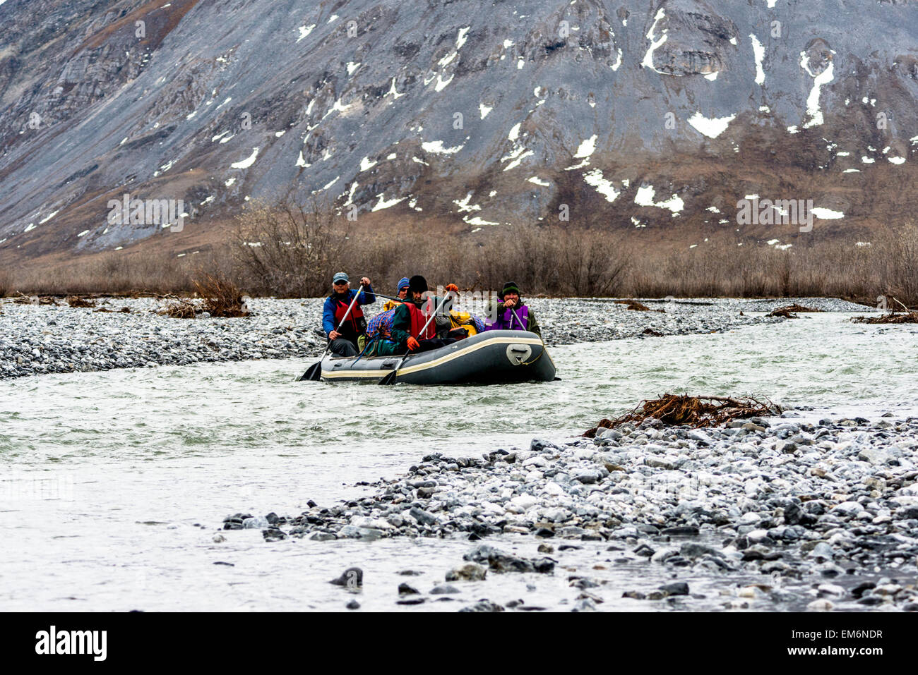 Rafting the Canning River, AK Stock Photo - Alamy