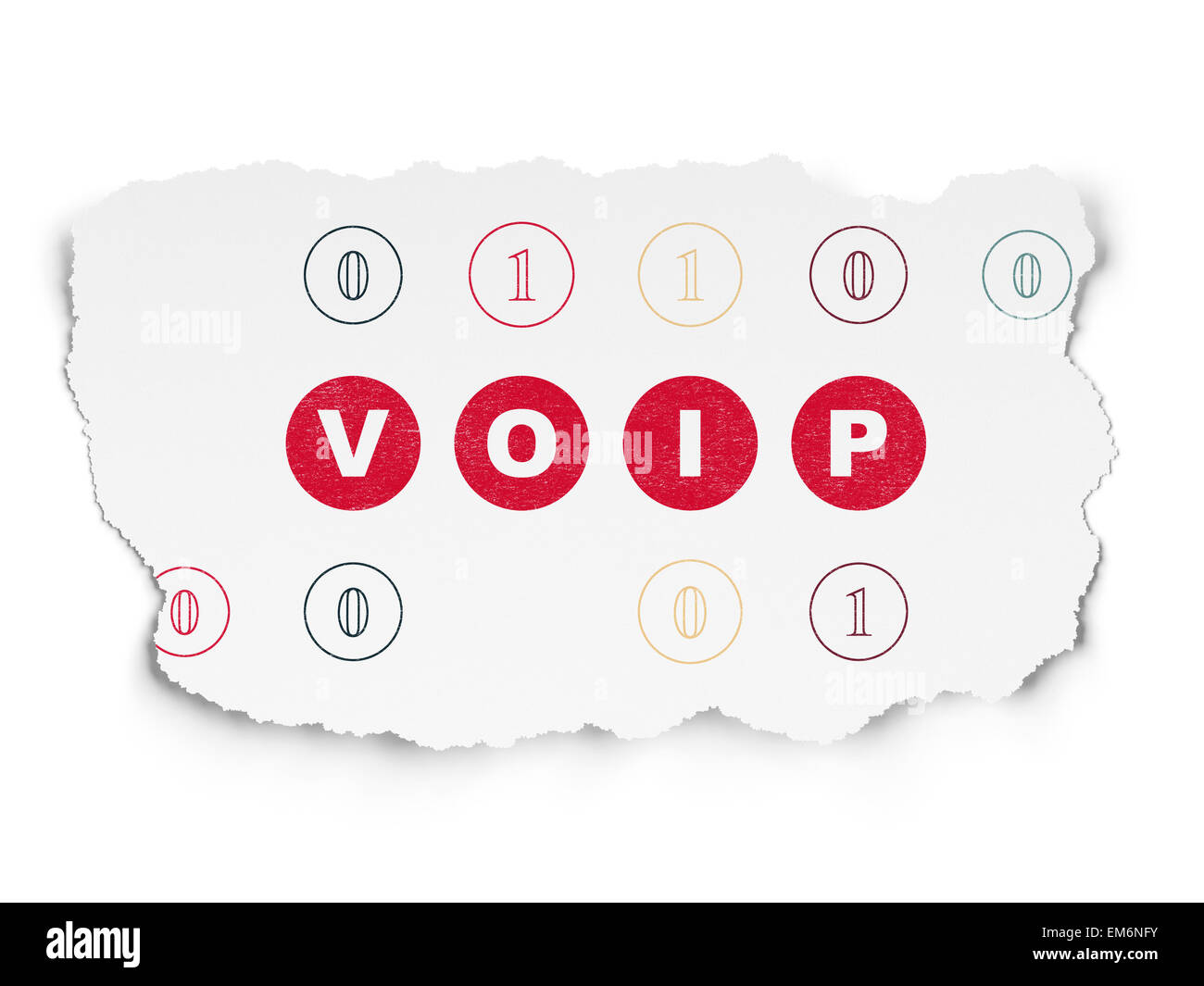 Web design concept: VOIP on Torn Paper background Stock Photo - Alamy