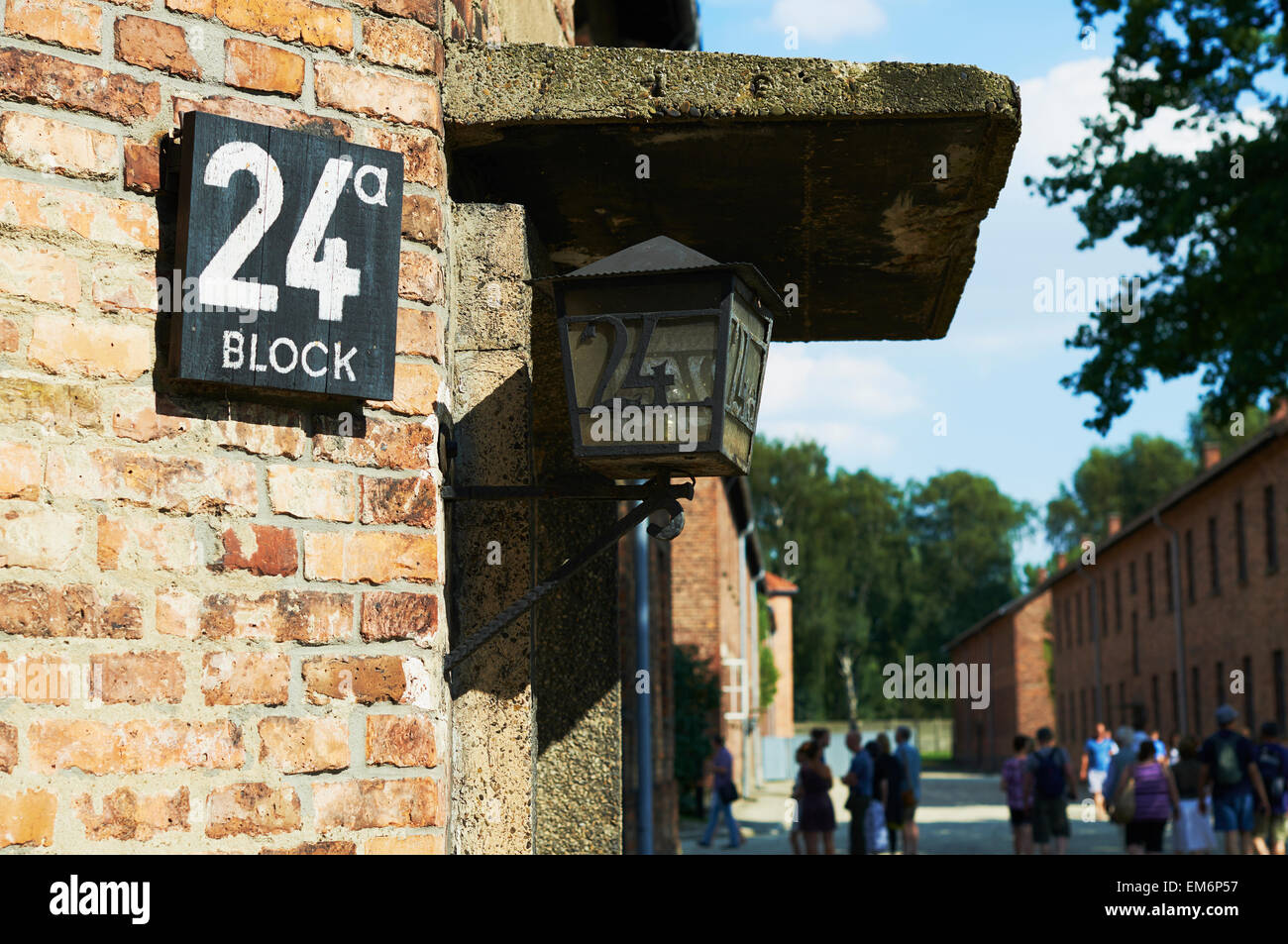 Prisoner block 24a in auschwitz hi-res stock photography and images - Alamy