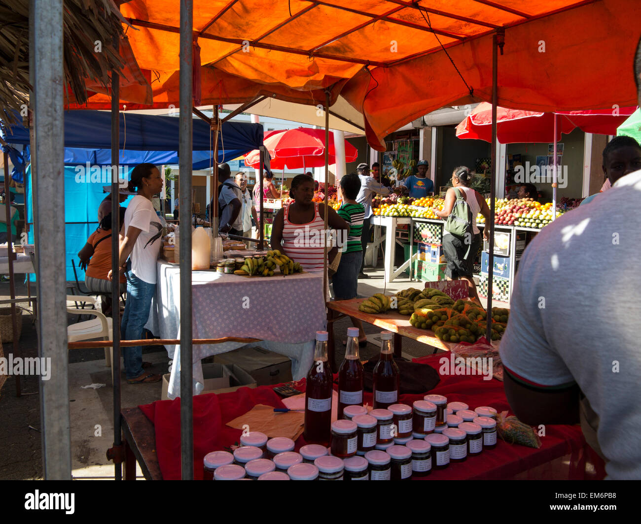 Marché de Port Mathurin Ile Rodrigues Mauritius Stock Photo - Alamy