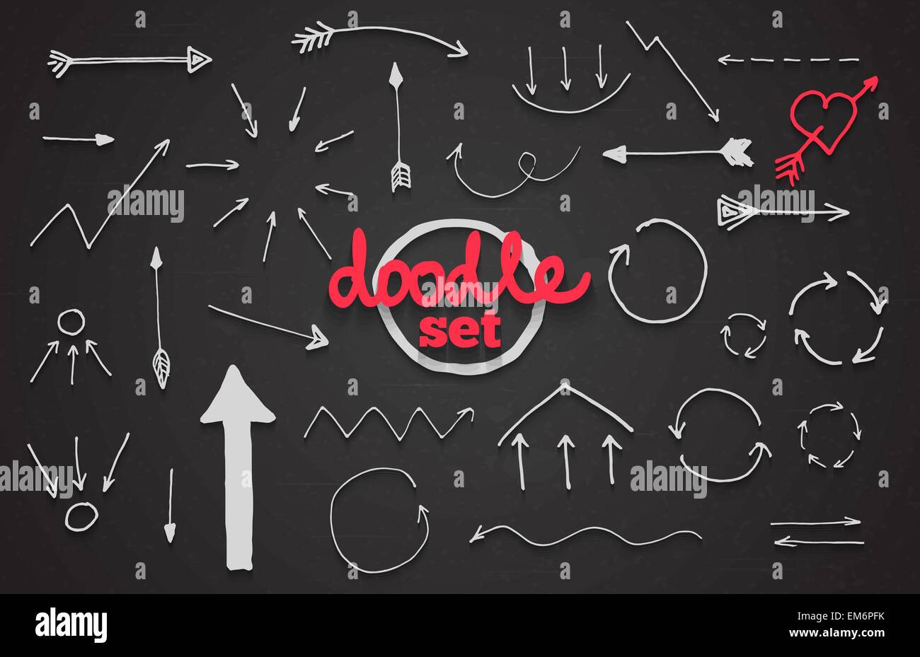 Chalk arrows Stock Vector Images - Alamy