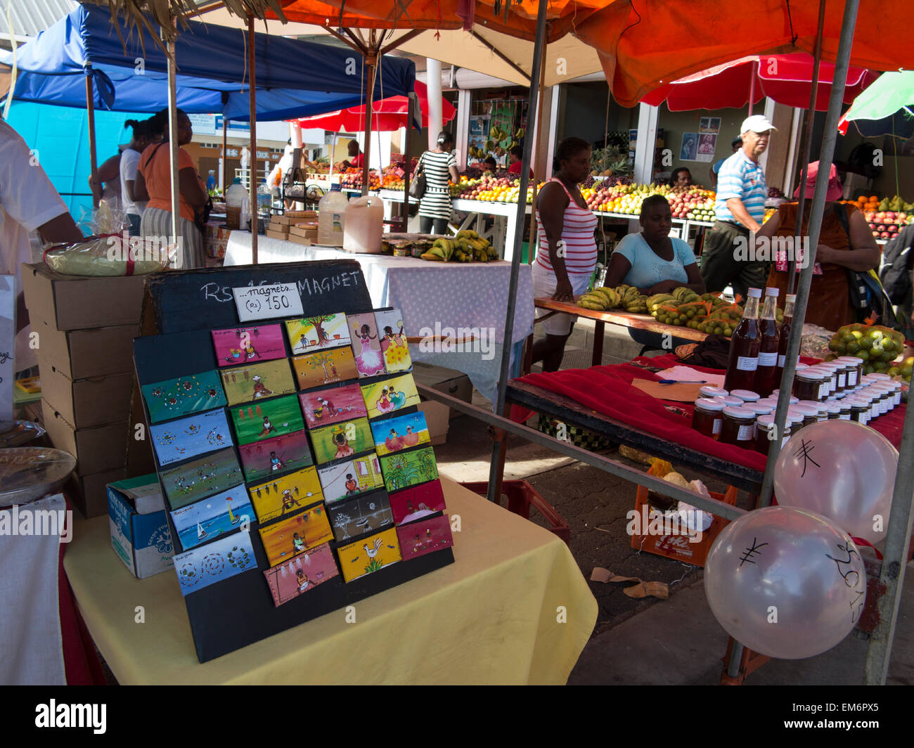 Marché de Port Mathurin Ile Rodrigues Mauritius Stock Photo - Alamy
