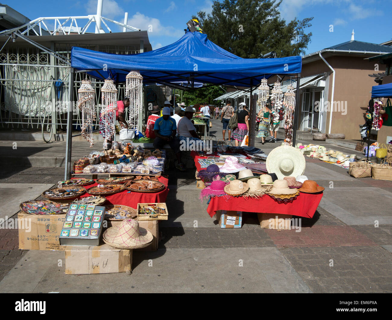 Marché de Port Mathurin Ile Rodrigues Mauritius Stock Photo - Alamy