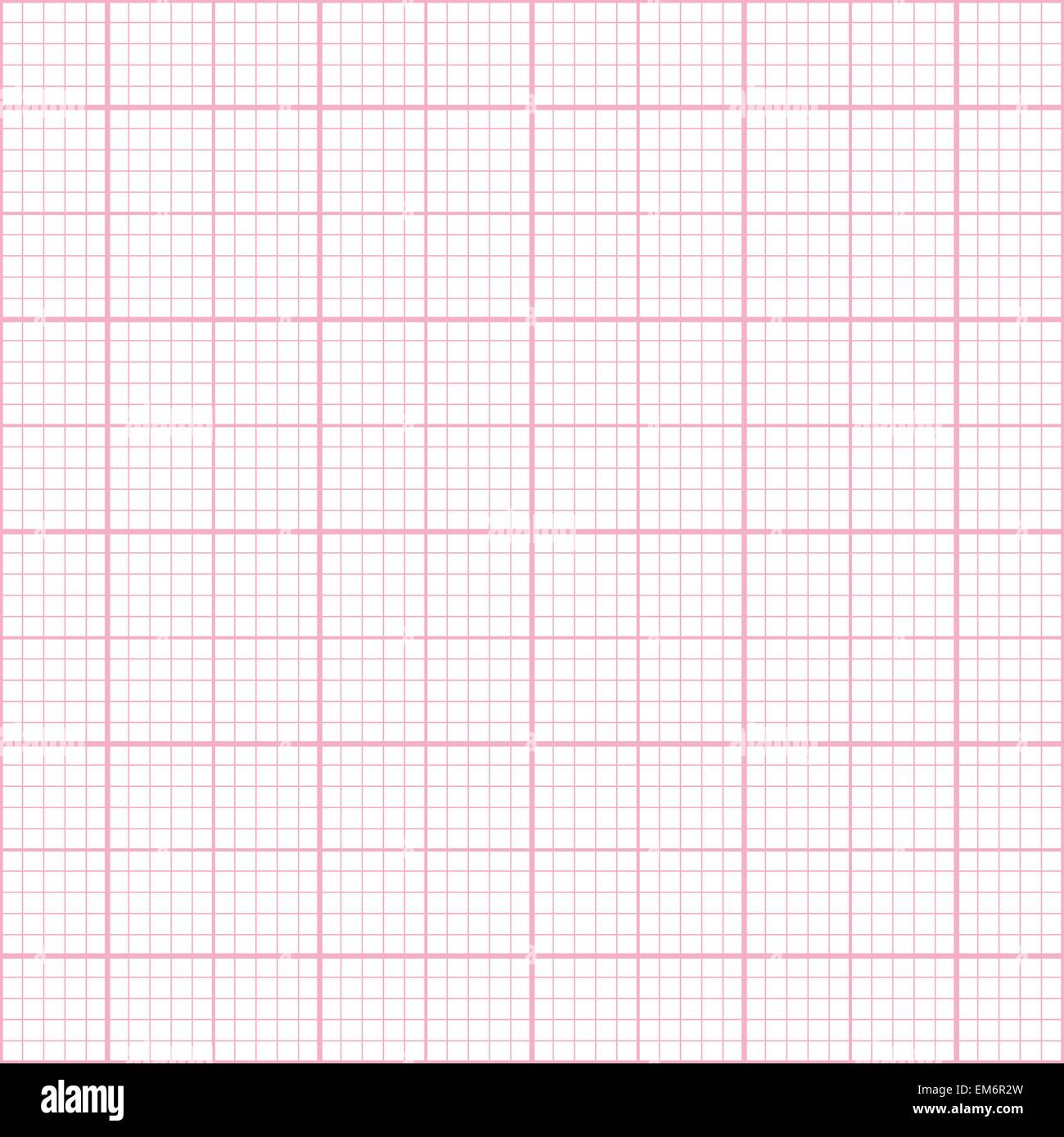 Seamless pink millimeter paper pattern Stock Vector Image & Art - Alamy