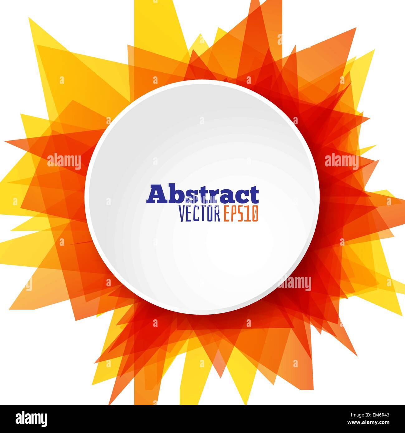 Abstract sun illustration, vector round template background Stock ...