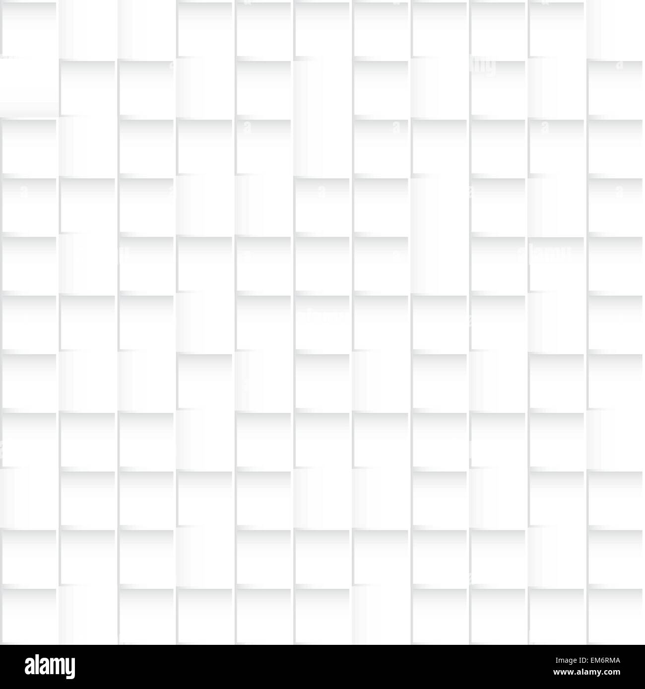 Seamless white squares pattern, abstract 3d vector background Stock ...