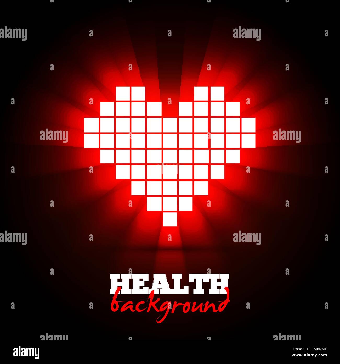 Heart energy, health concept. Vector illustration Stock Vector Image ...