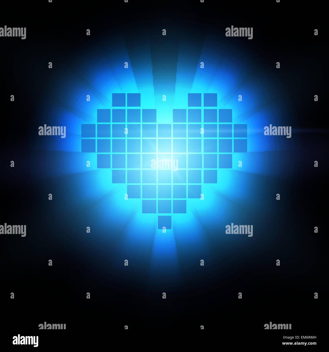 Heart energy, health concept. Vector illustration Stock Vector Image ...