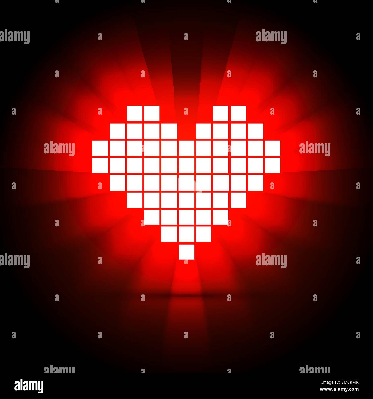 Heart energy, health concept. Vector illustration Stock Vector Image ...