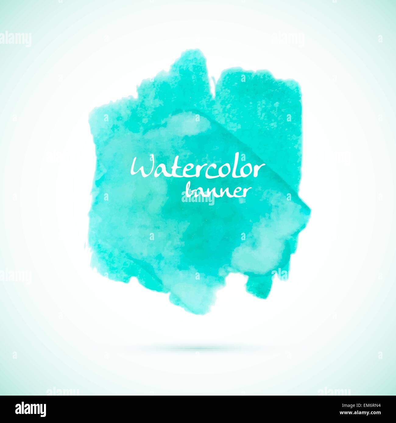 Green watercolor splash element for summer designs Stock Vector Image ...