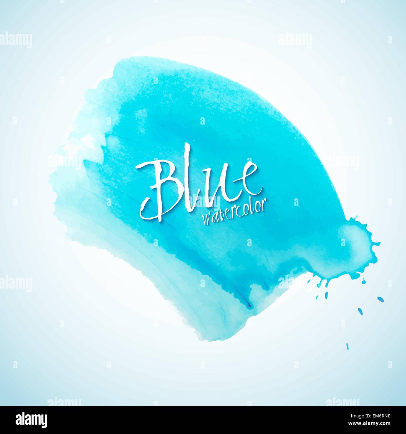 Blue watercolor splash design element Stock Vector Image & Art - Alamy