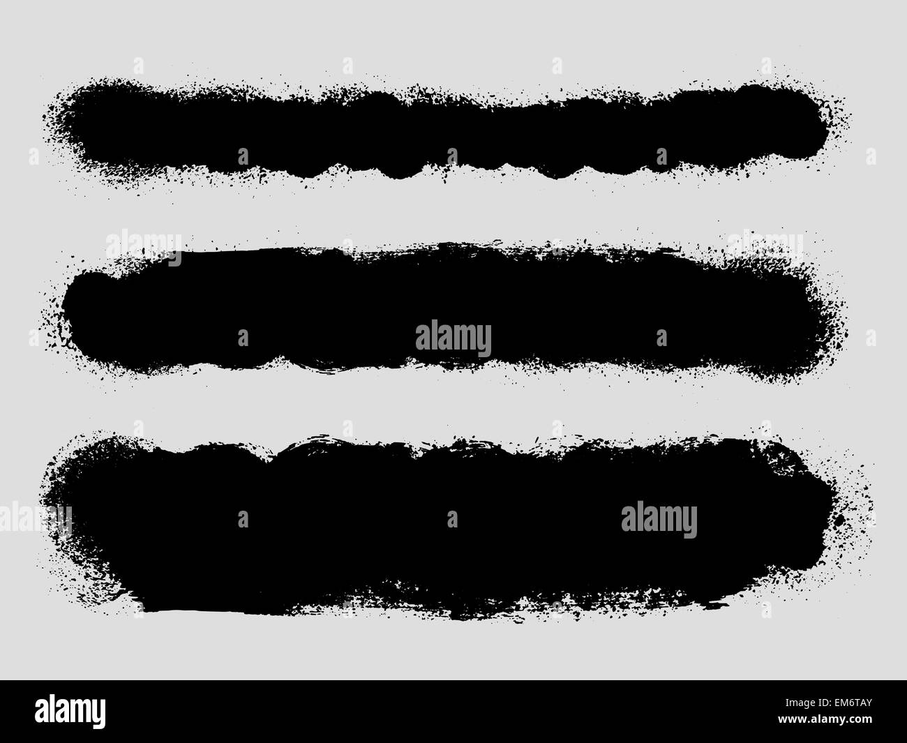 Grunge ink splattered background textures (divider, backdrop stripe ...