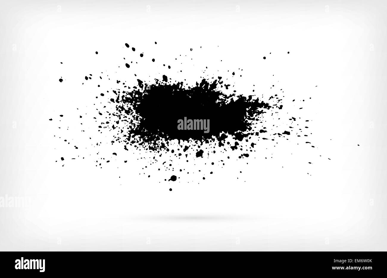 Grunge ink splattered background element with a space for your text ...