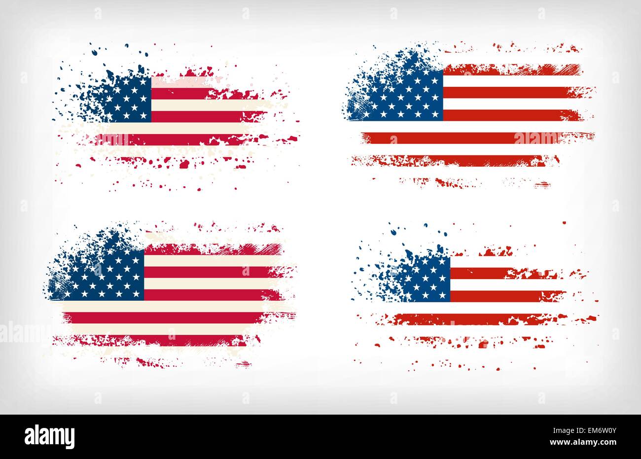 Grunge american ink splattered flag vectors Stock Vector Image & Art ...