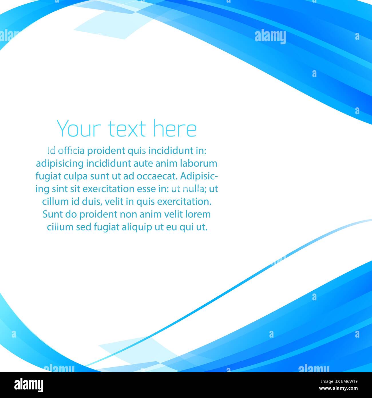 Abstract wavy vector background in blue Stock Vector Image & Art - Alamy
