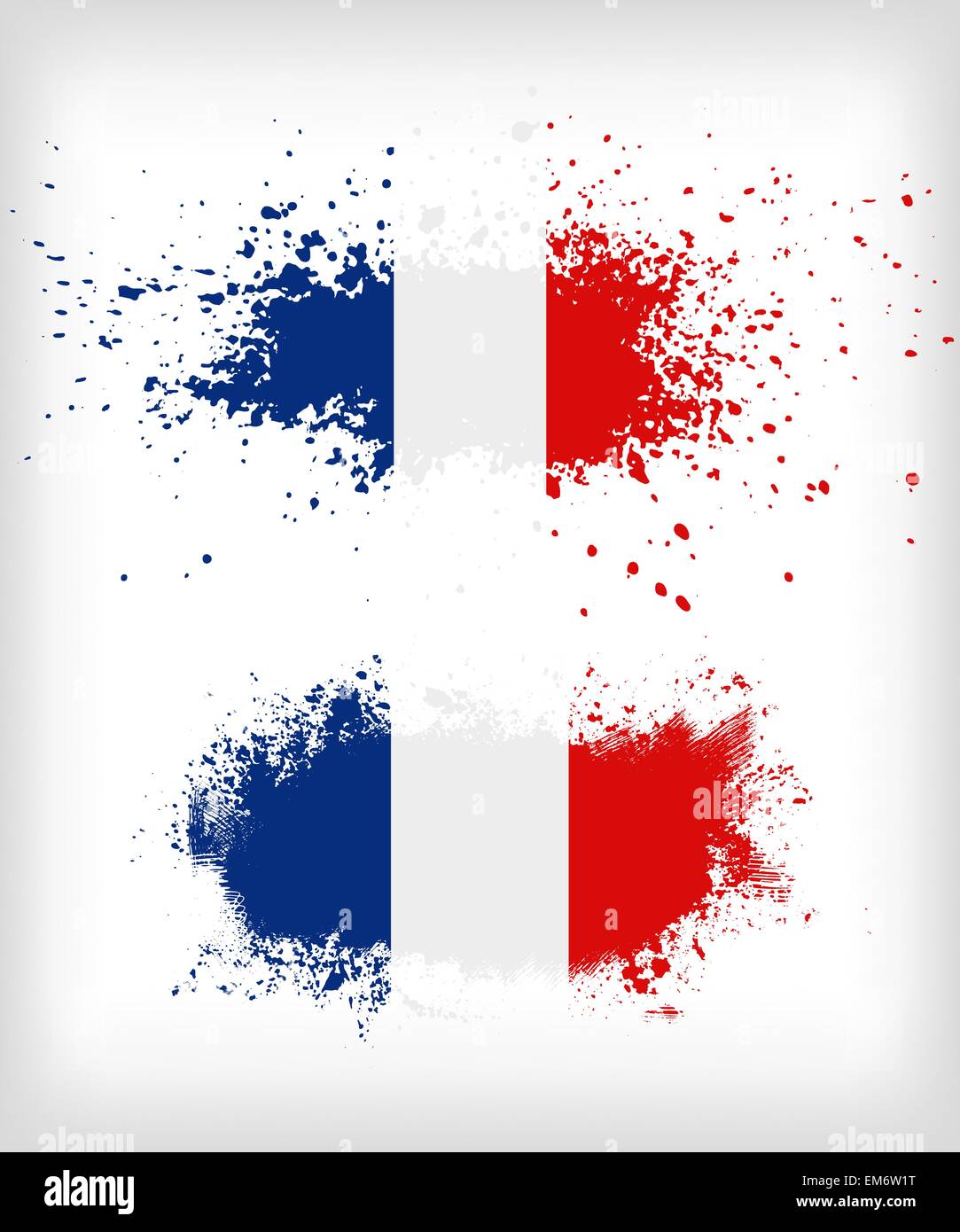 France french national flag painting Stock Vector Images - Alamy