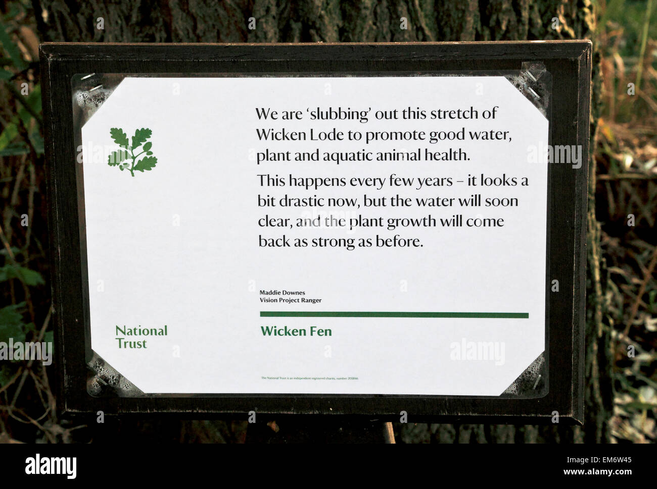 Wicken fen sign hi-res stock photography and images - Alamy
