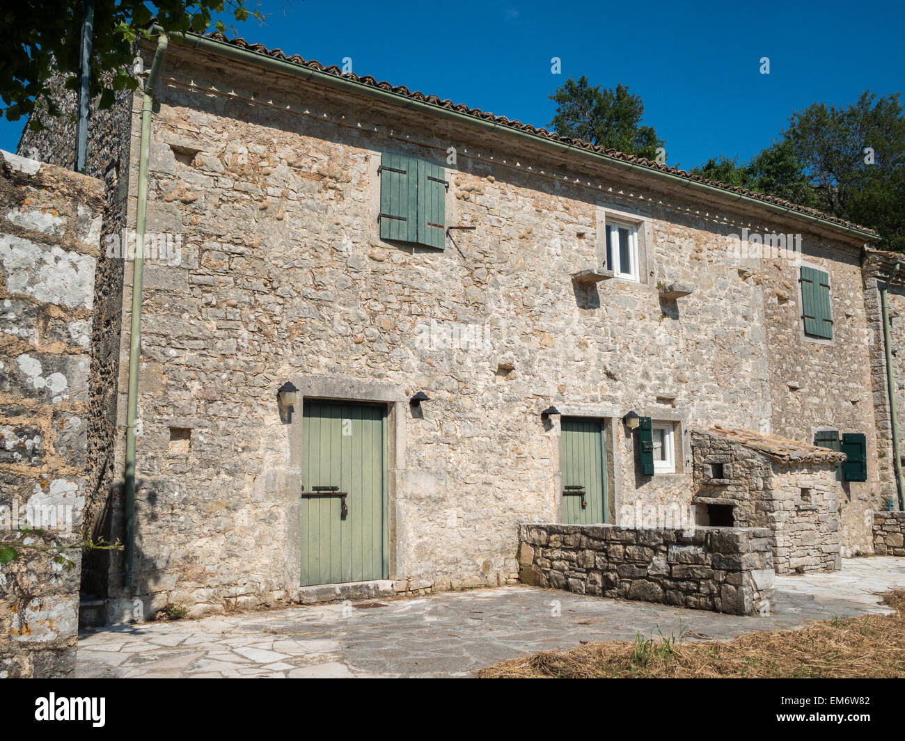 Houses of Old Perithia Stock Photo - Alamy