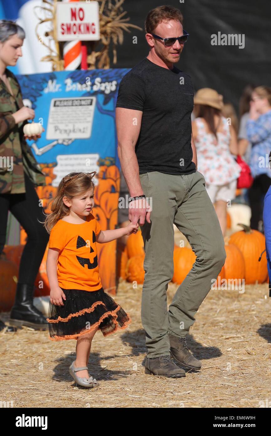 Ian Ziering visits Mr. Bones Pumpkin Patch with his family Featuring ...