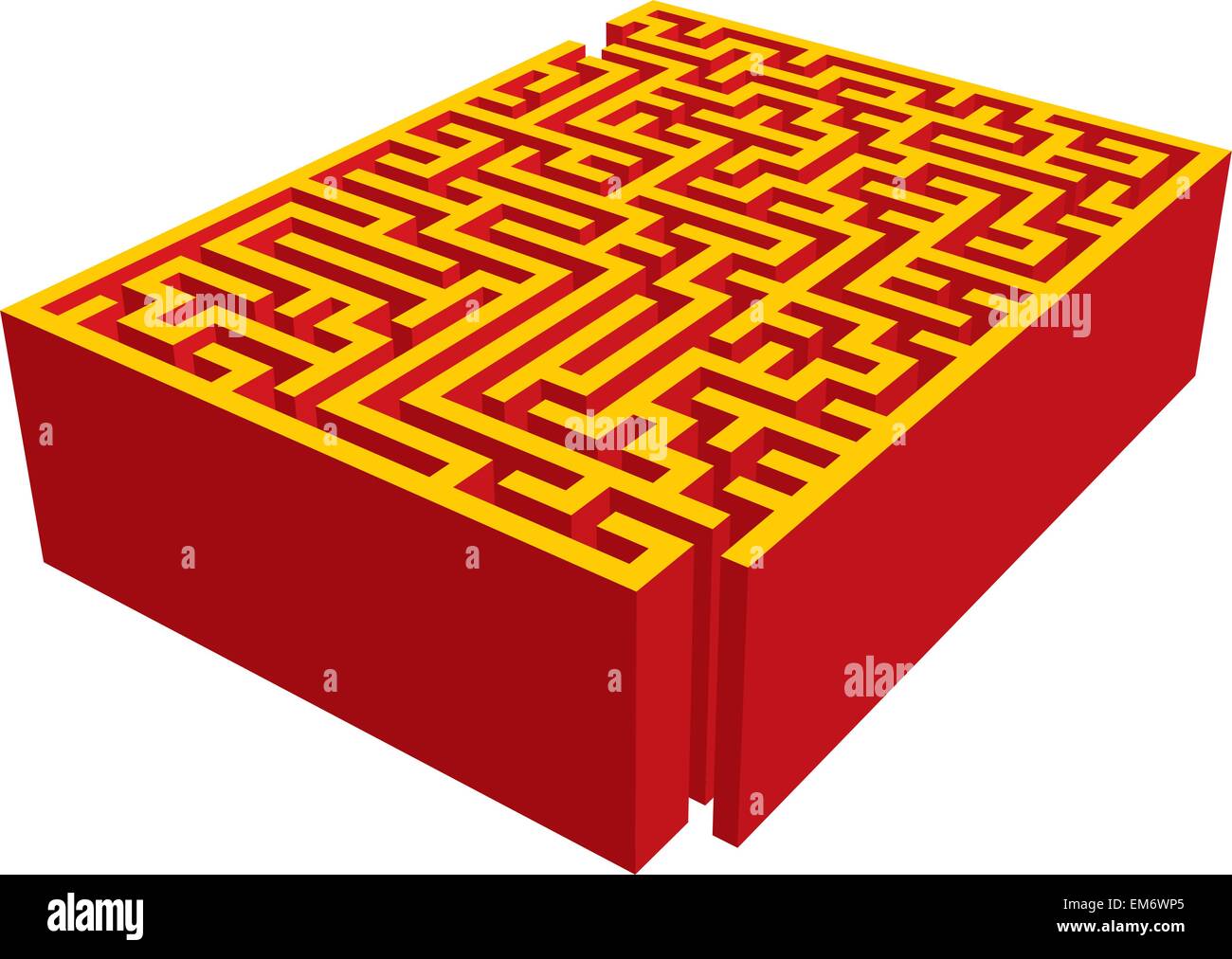 Confusing maze Stock Vector Images - Alamy