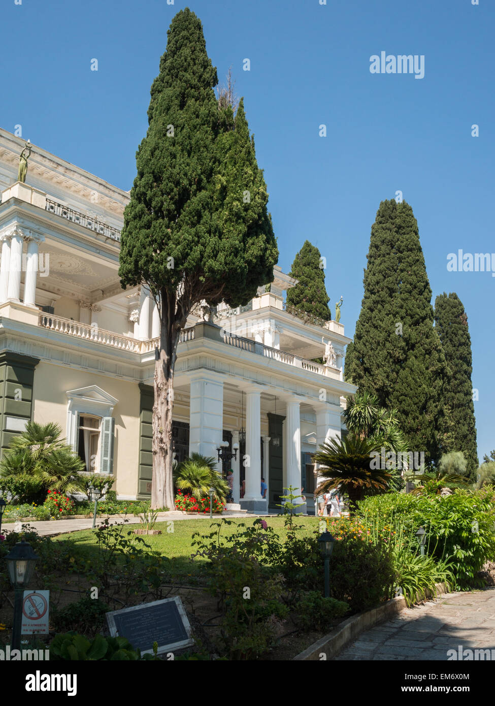 Achillion Palace facade Stock Photo - Alamy