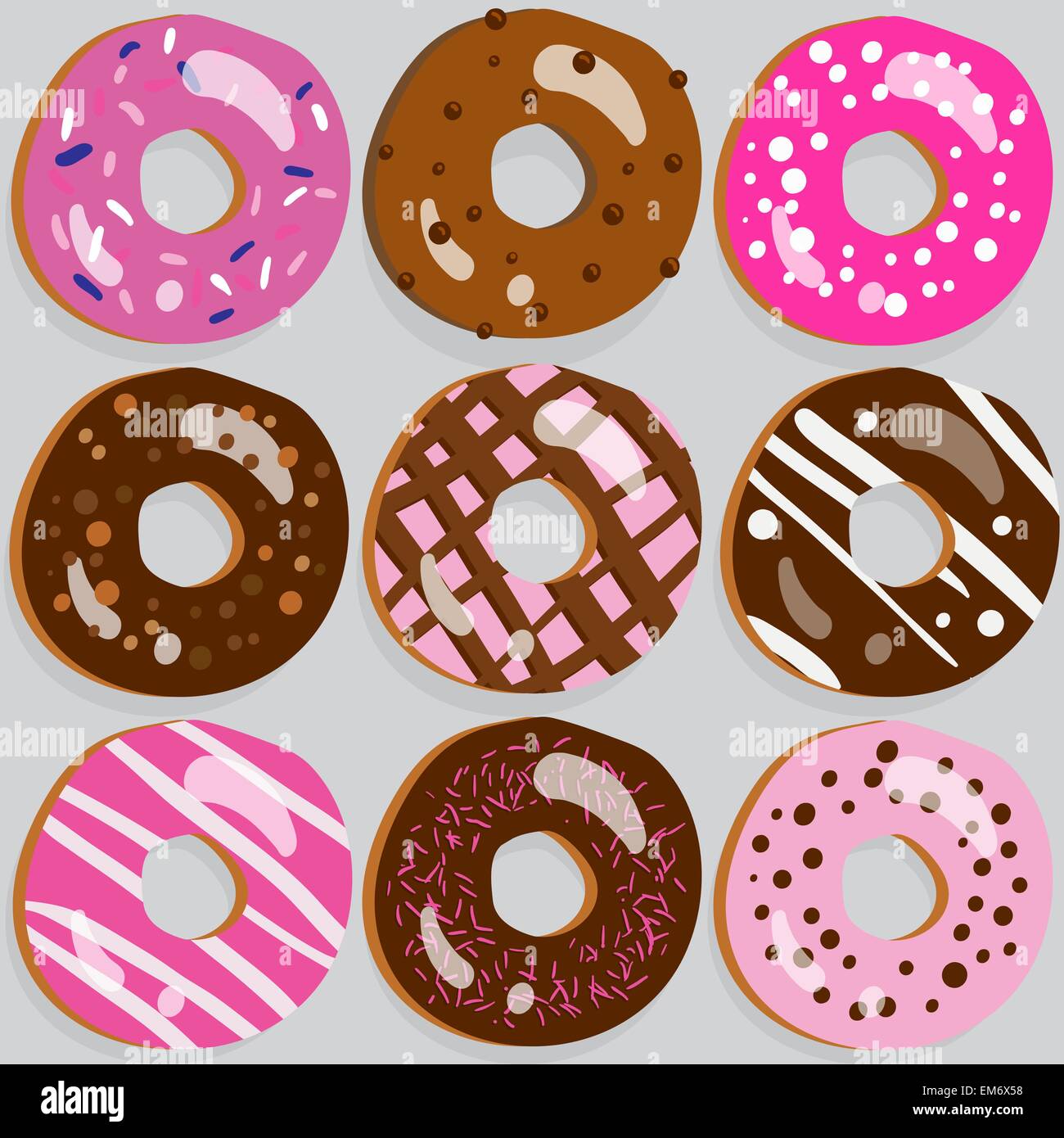 Cake toppings Stock Vector Images - Alamy