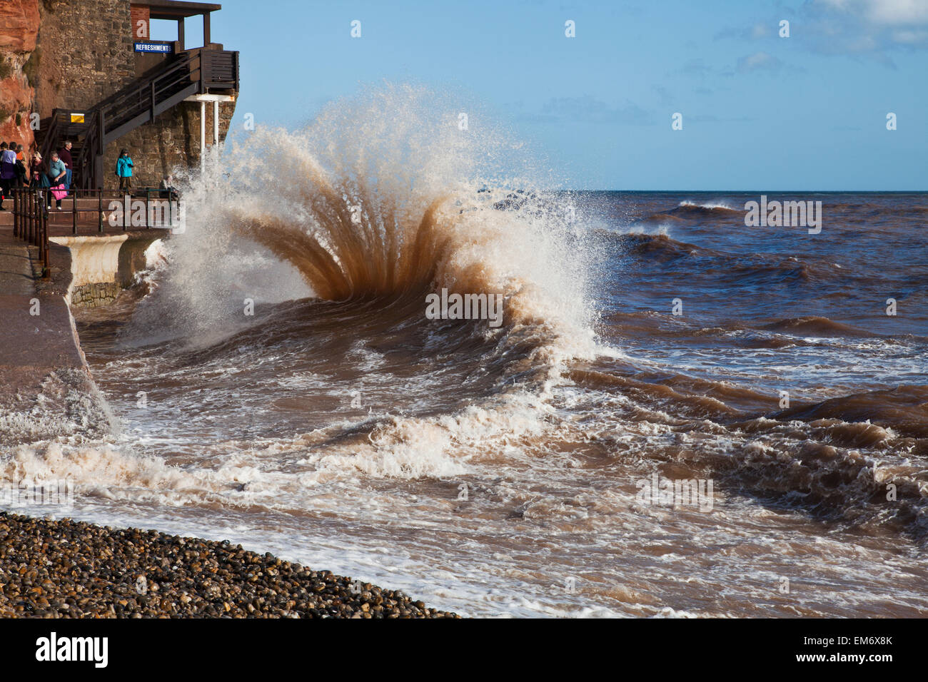 Jacob's Ladder Bay; Sidmouth, South Devon, England Stock Photo - Alamy