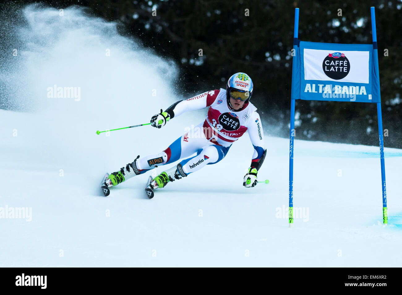 Val Badia, Italy 21 December 2014. MURISIER Justin (Sui) competing in ...