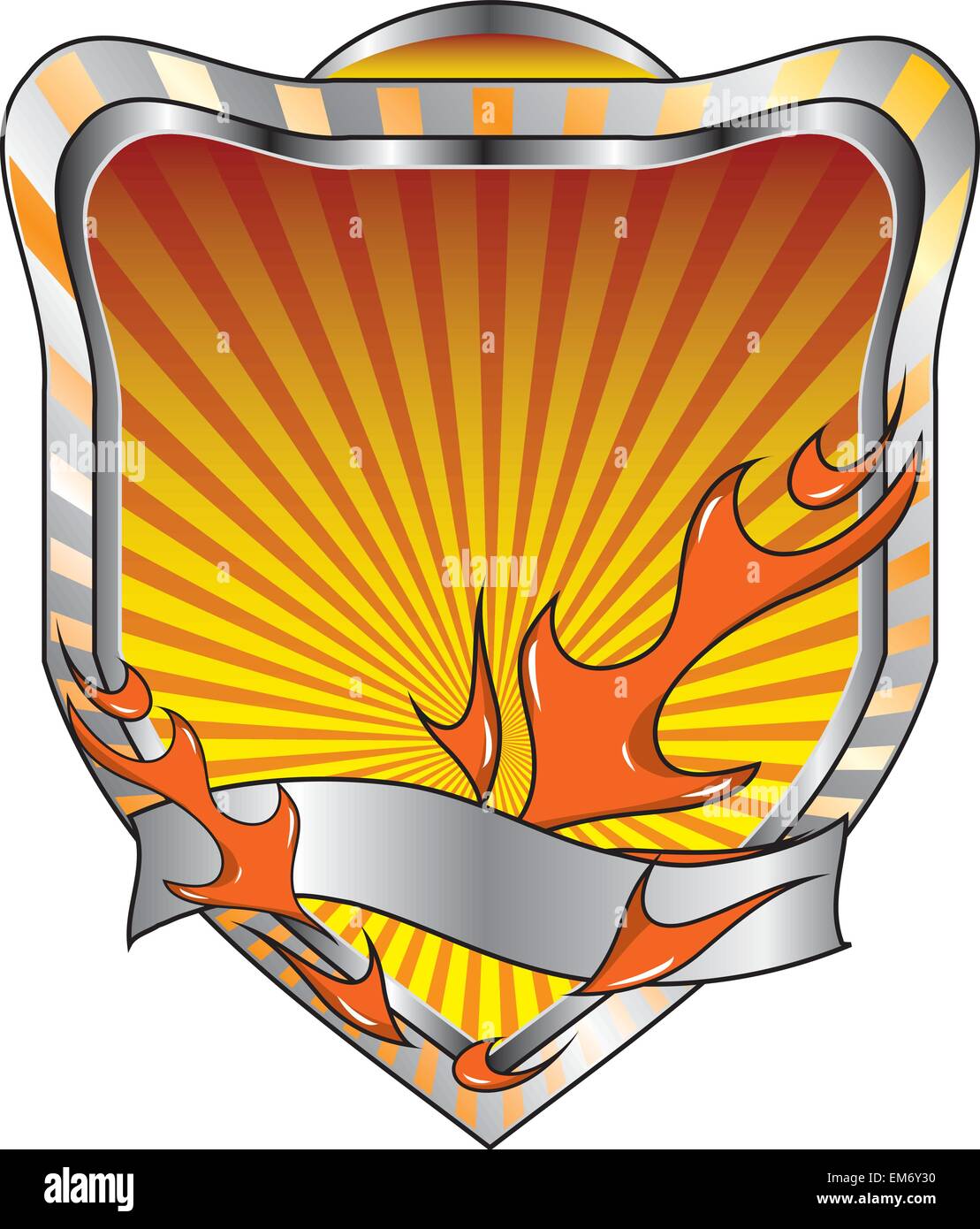 Vector Universal label with the image of the flame Stock Vector Image ...