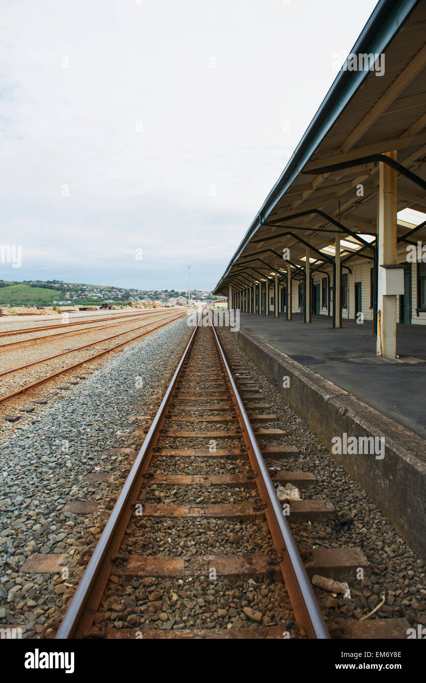 Oamaru railway station; Oamaru, South Island, New Zealand Stock Photo ...