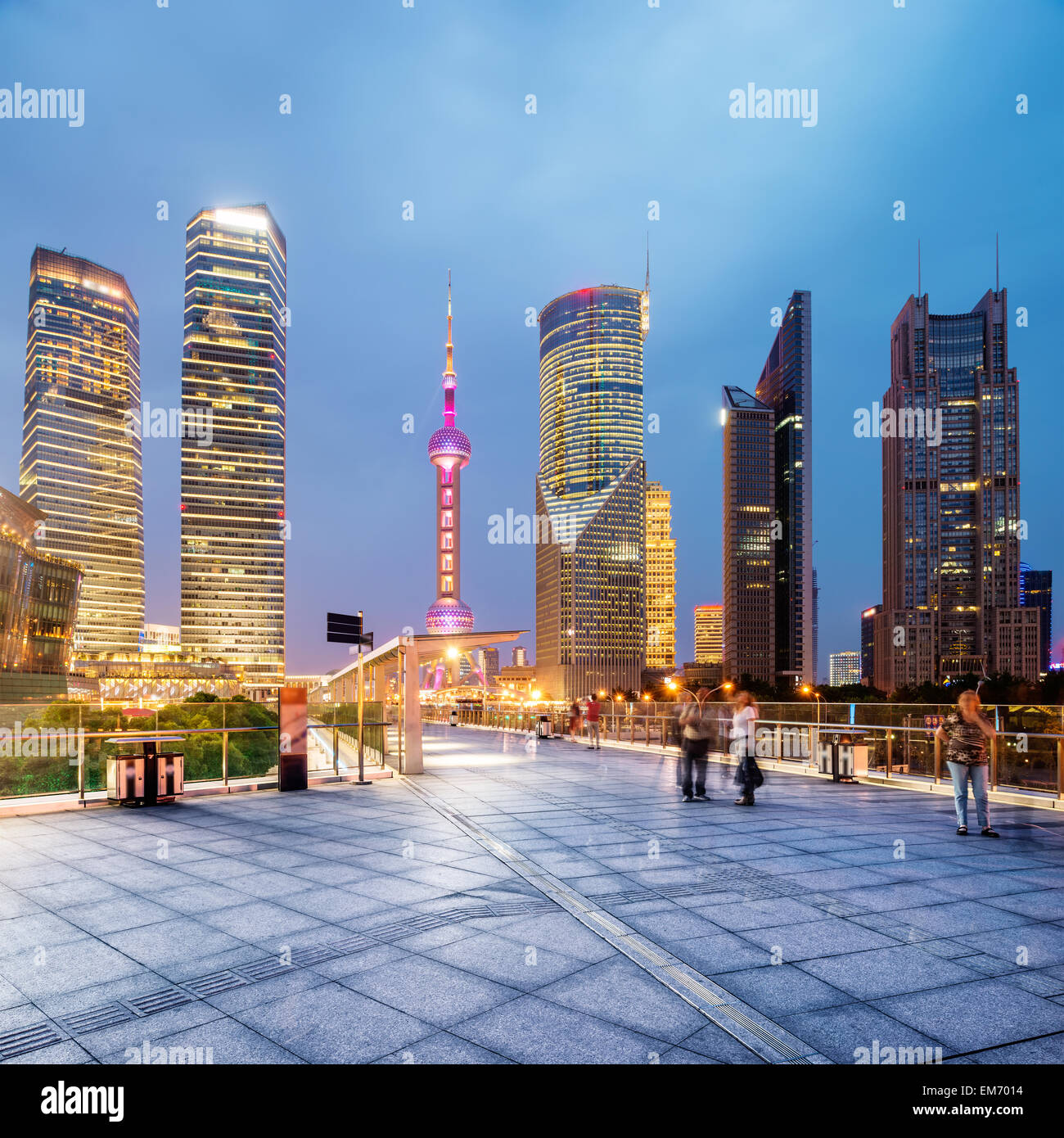 the scene of the century avenue in shanghai,China Stock Photo - Alamy