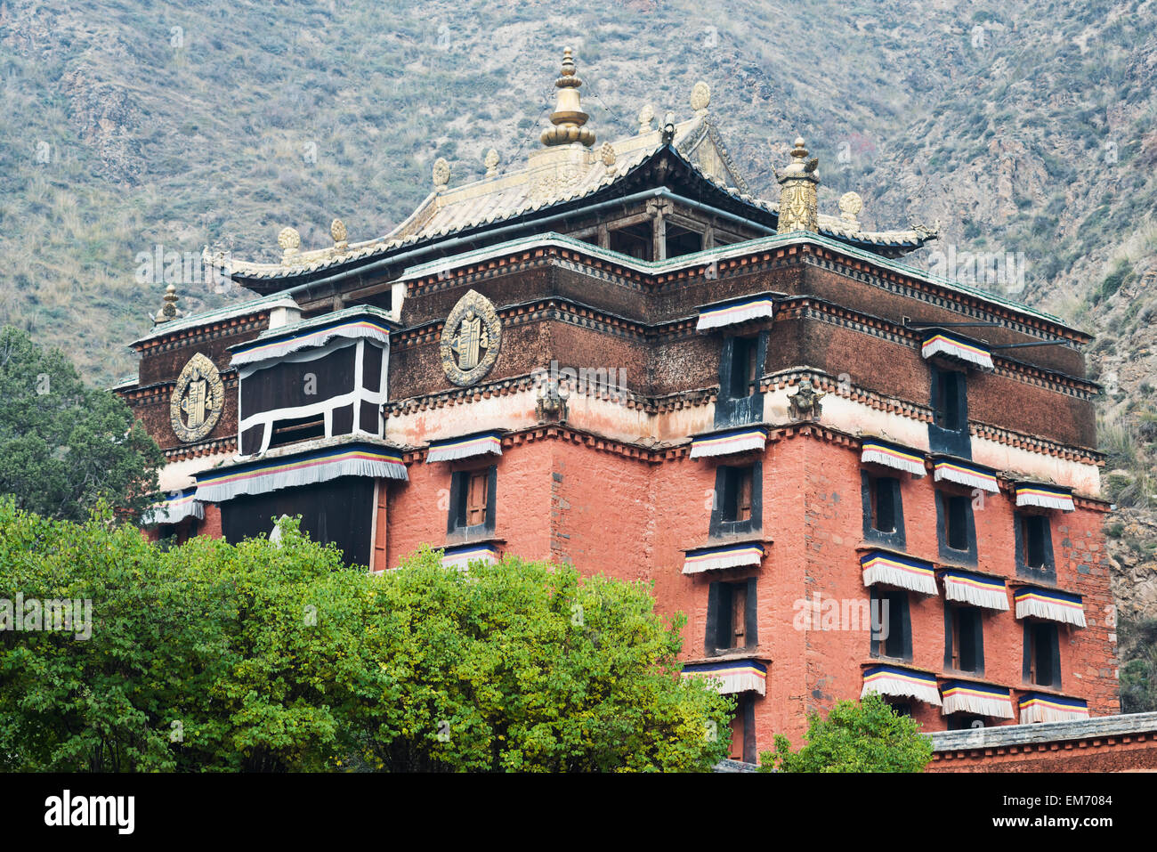 The Labrang Monastery building; Tibet, China Stock Photo - Alamy