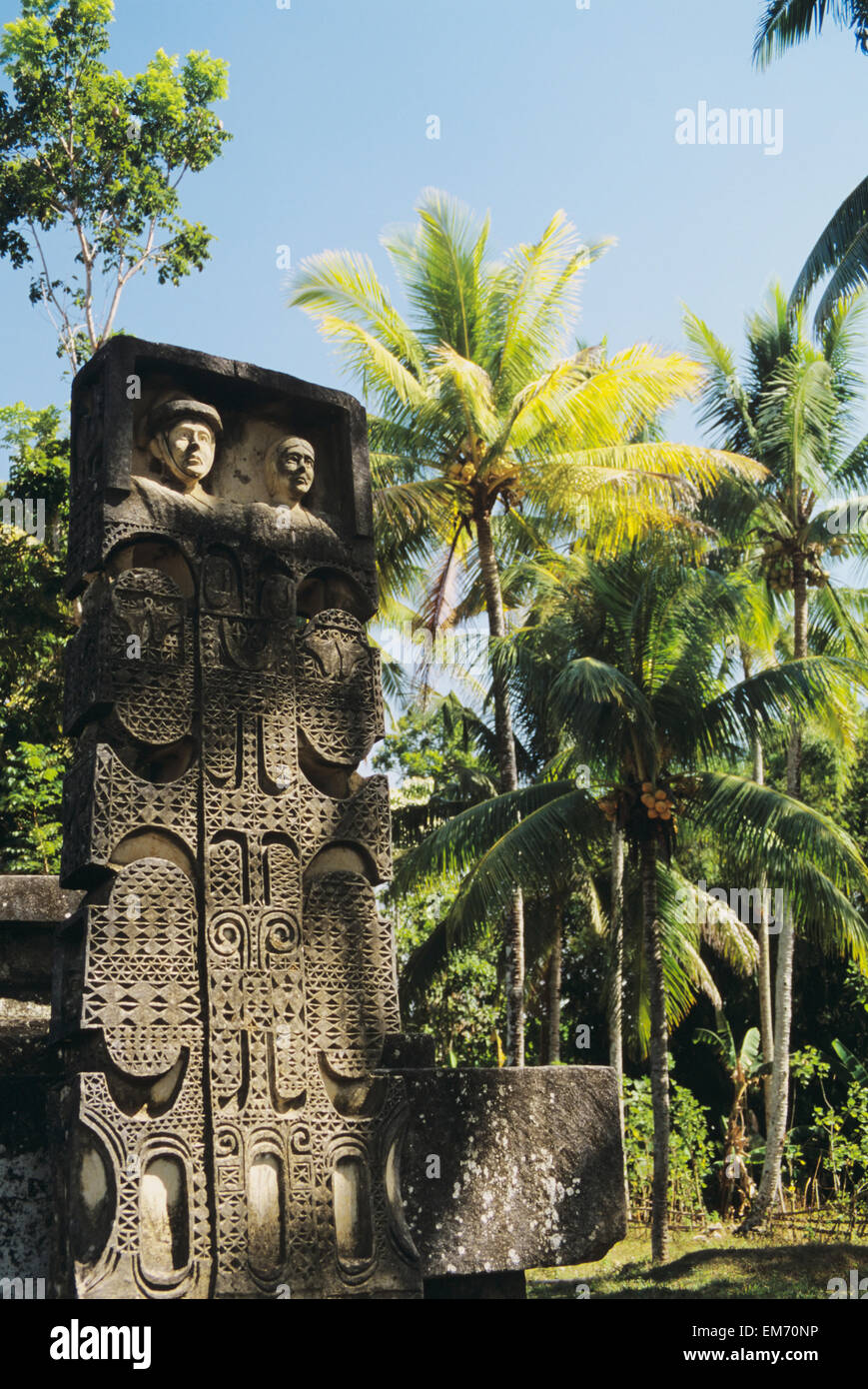 Indonesia, Sumba Island, West Sumba, Megalithic Monument; Kampung ...