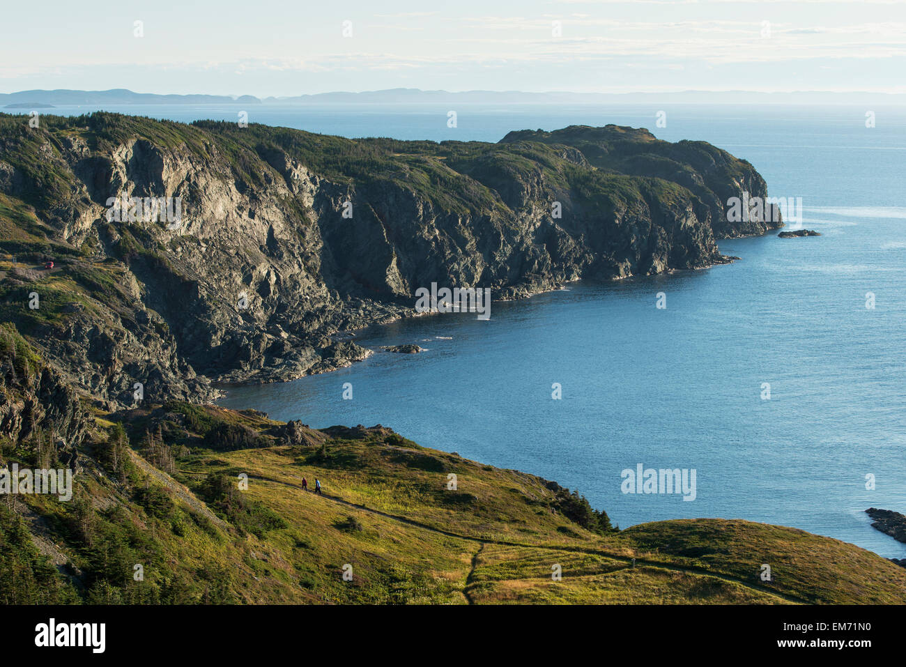 Cliffs along the atlantic coastline; Twillingate, Newfoundland and ...