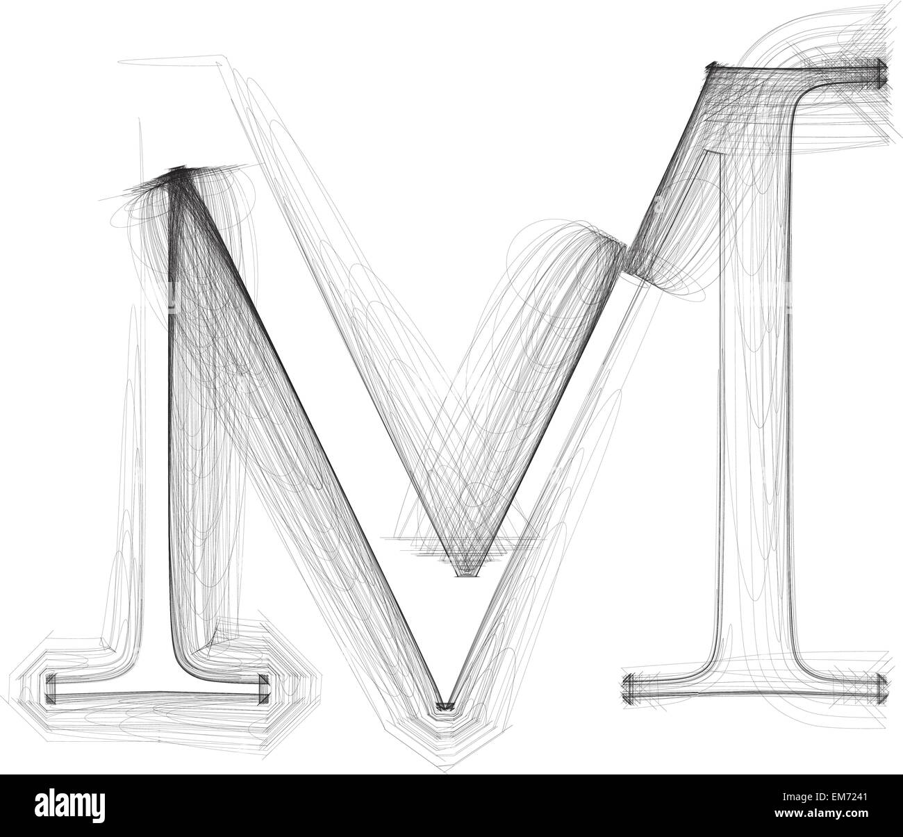 Letter m lowercase Black and White Stock Photos & Images - Alamy