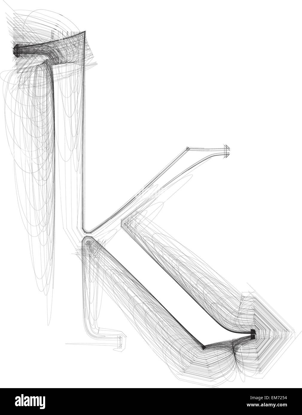 Letter k lowercase Black and White Stock Photos & Images - Alamy