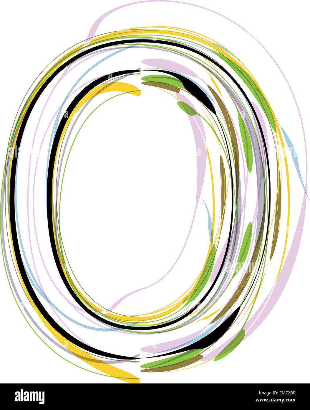 Font illustration LETTER O Stock Vector Image & Art - Alamy