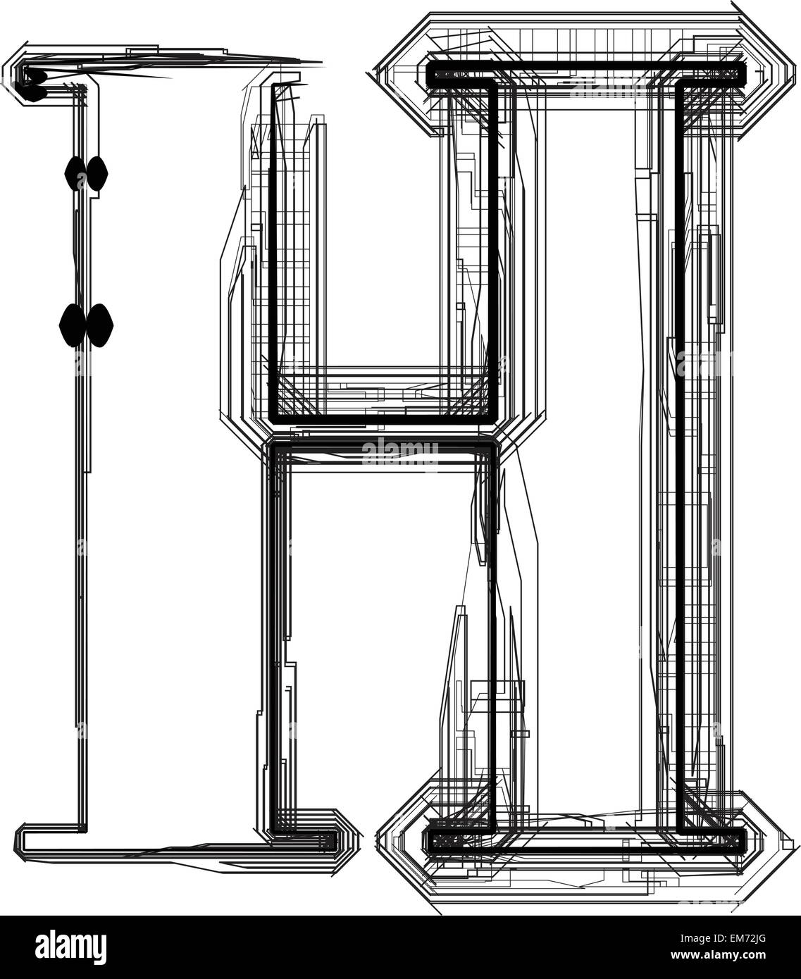 Letter h graffiti Black and White Stock Photos & Images - Alamy