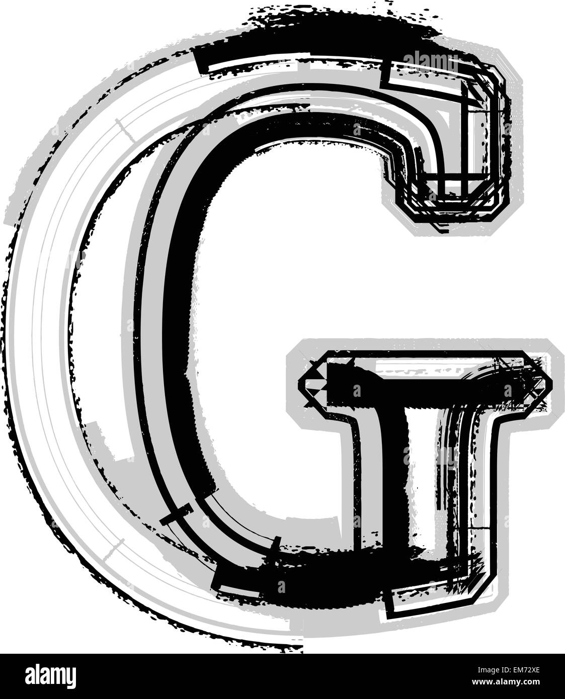 Letter g lowercase Black and White Stock Photos & Images - Alamy