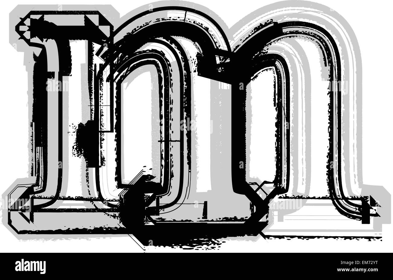 Letter m lowercase Black and White Stock Photos & Images - Alamy