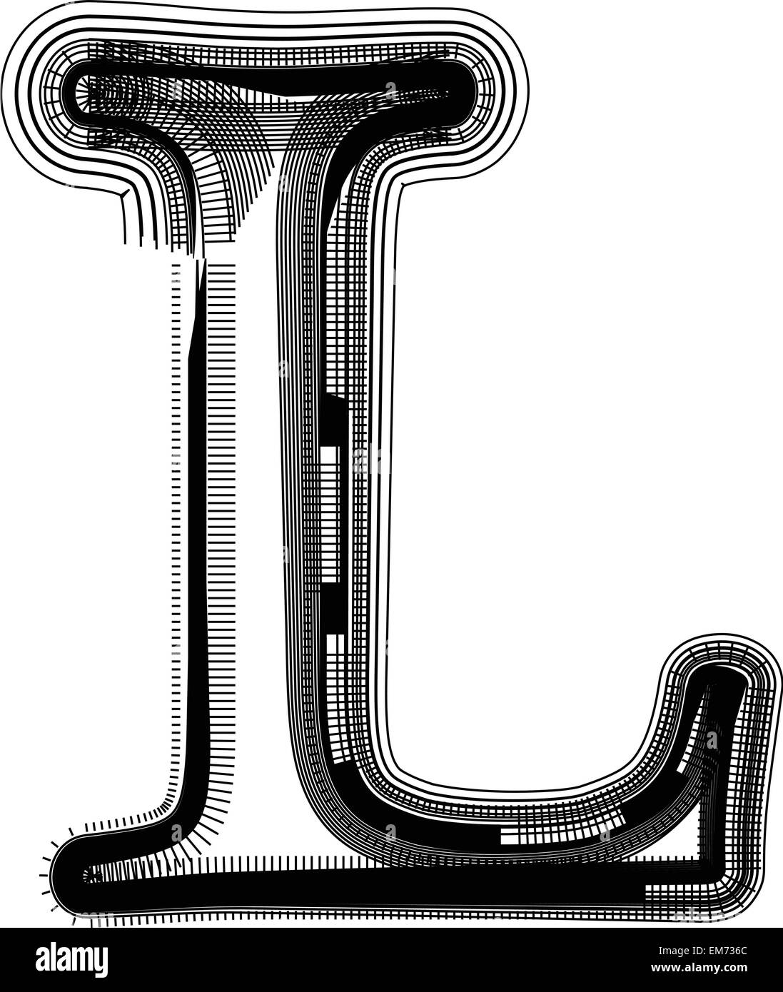 Letter l lowercase Black and White Stock Photos & Images - Alamy