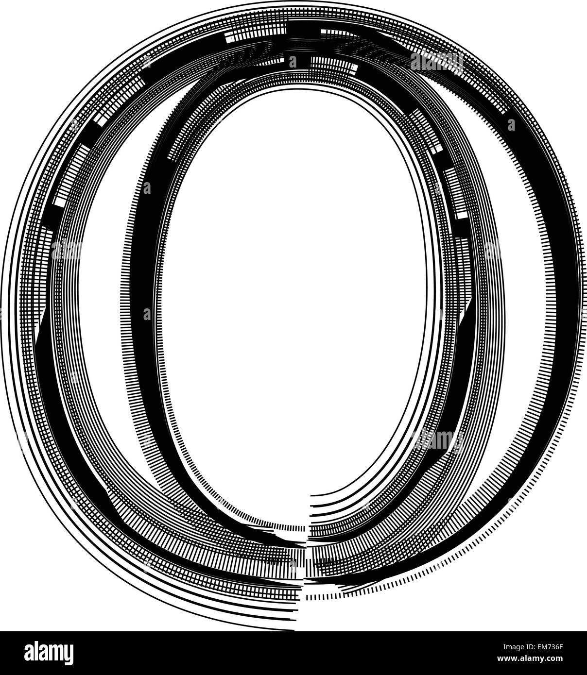 Font illustration LETTER O Stock Vector Image & Art - Alamy