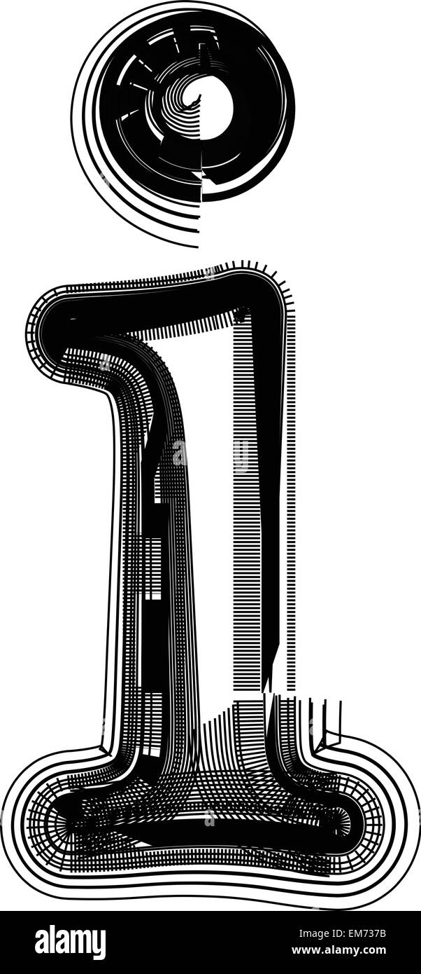 Graffiti alphabet letter i Stock Vector Images - Alamy