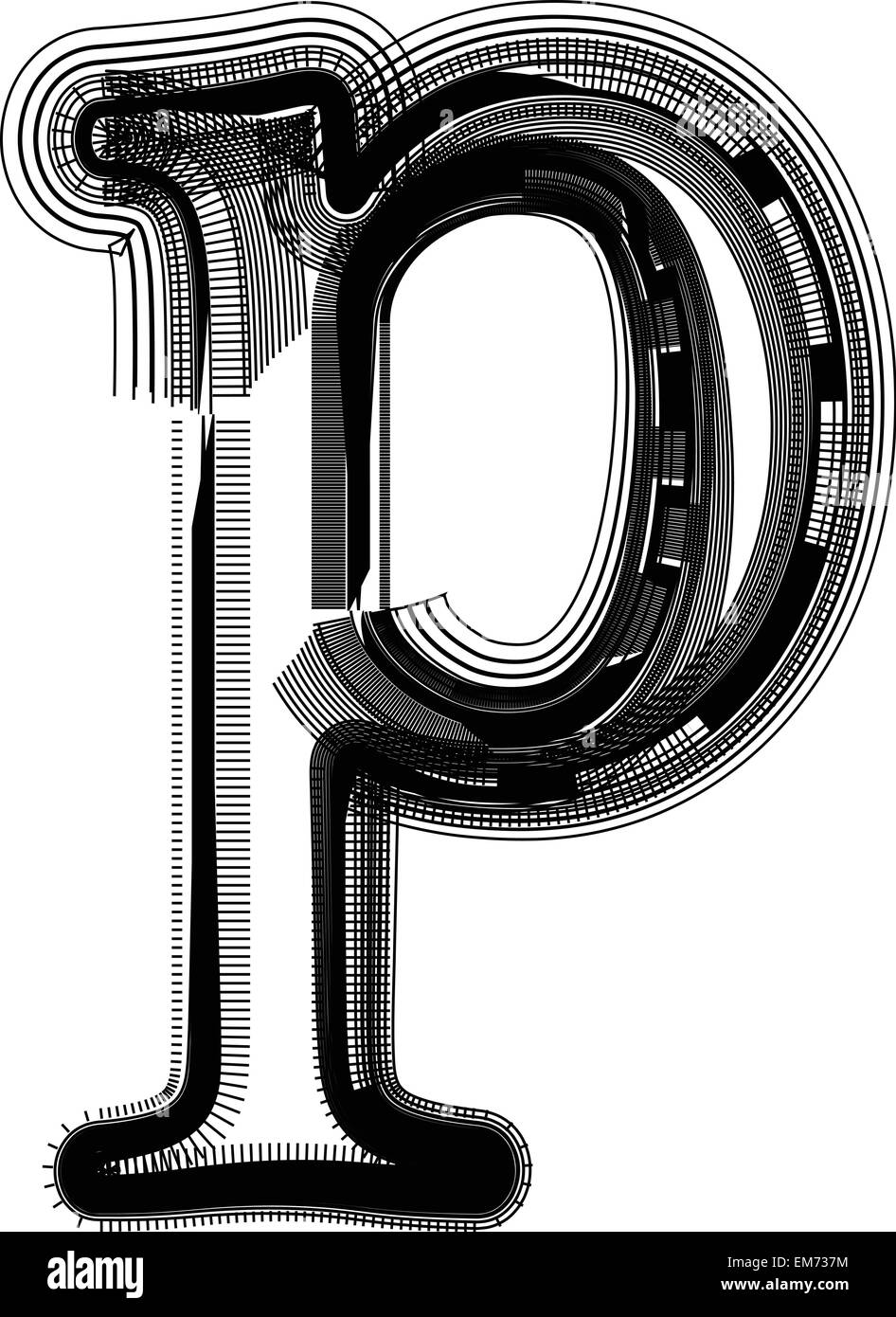 Letter p lowercase Black and White Stock Photos & Images - Alamy