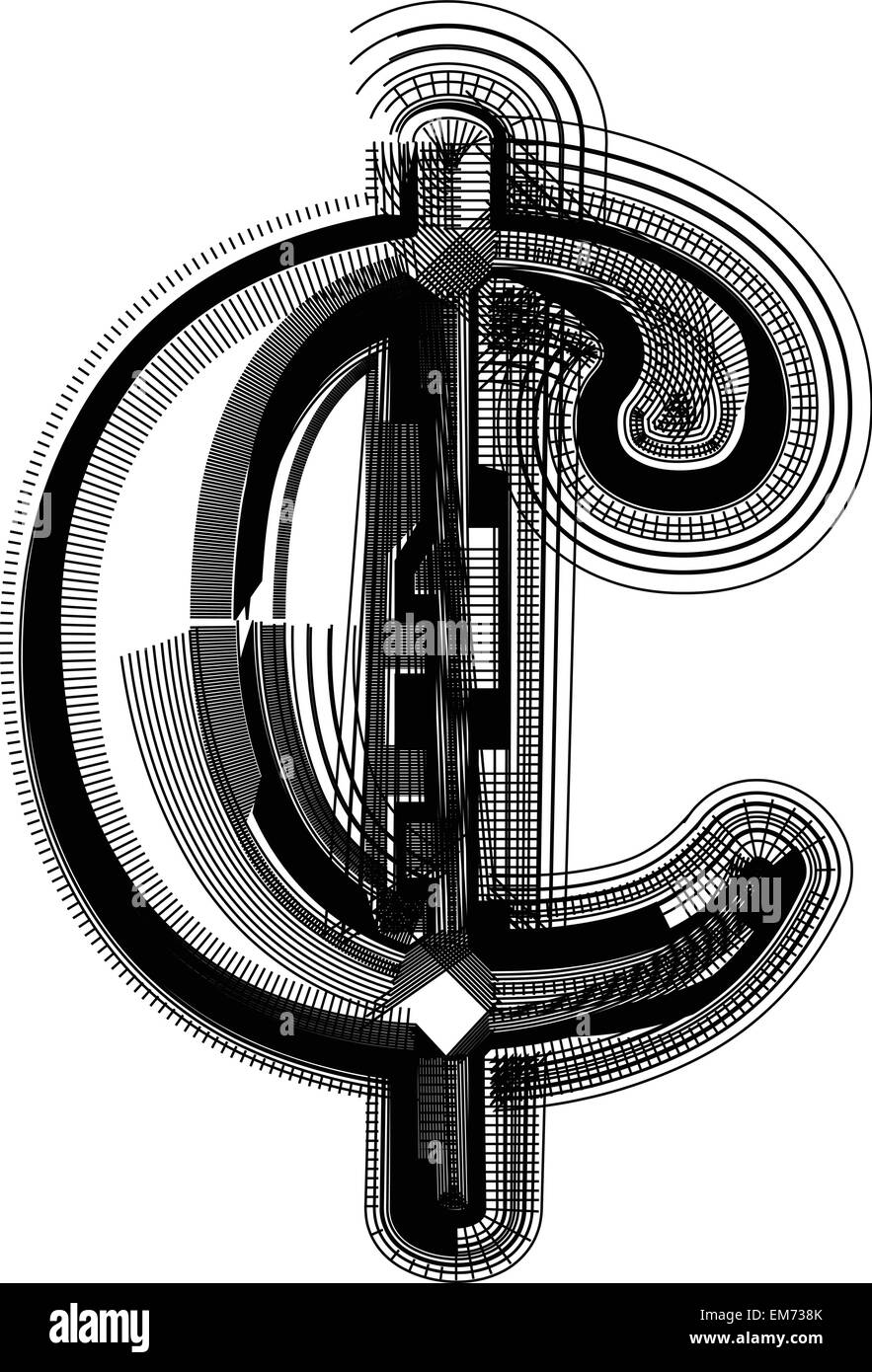 Dollar bill font Black and White Stock Photos & Images - Alamy