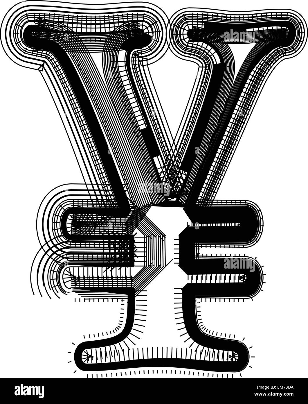 Yen font Black and White Stock Photos & Images - Alamy