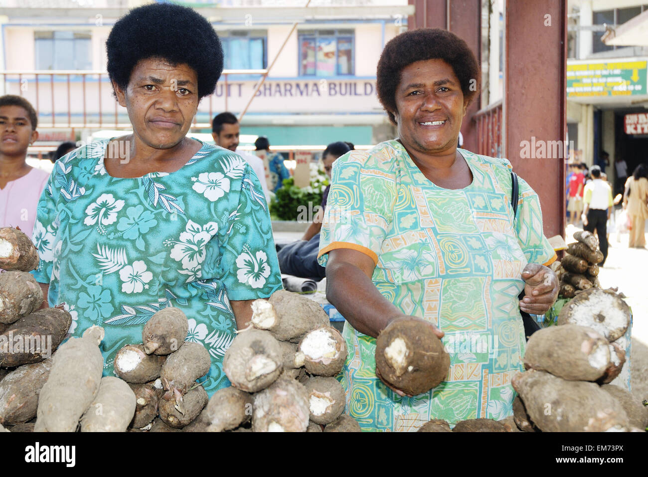 Fiji sigatoka market produce hi-res stock photography and images - Alamy