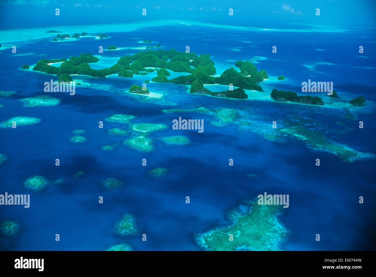 Palau islands from above hi-res stock photography and images - Alamy