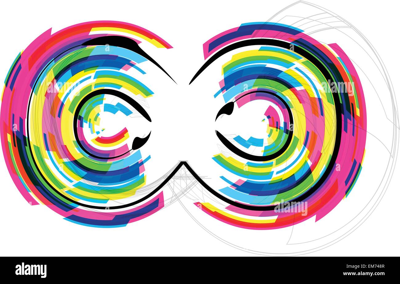 Infinity symbol colorful artwork hi-res stock photography and images ...